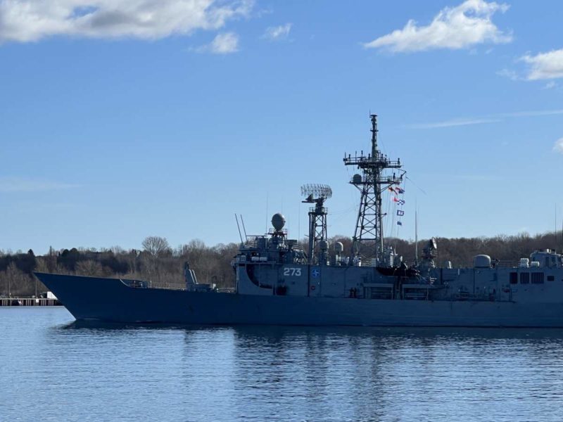 ORP General Tadeusz Kosciuszko 273 frigate leaves Kiel Naval Base for ...