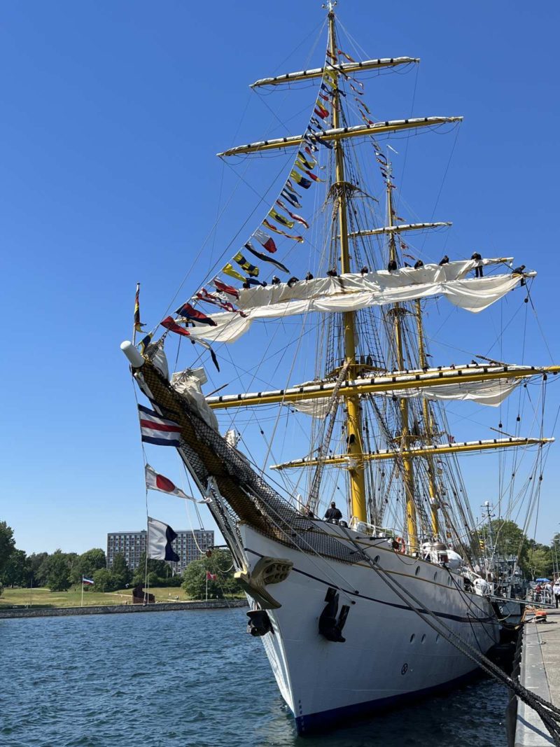 Sailing training ship Gorch Fock Exercise Sail Setting Open Ship 2022 ...